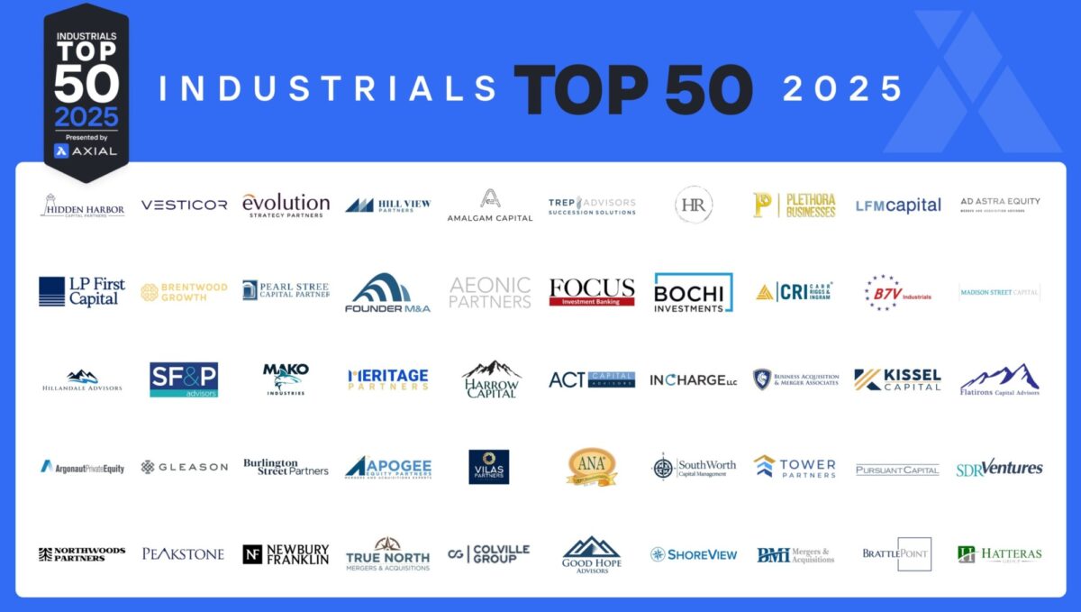 The Top 50 Lower Middle Market Industrials Investors & M&A Advisors ...
